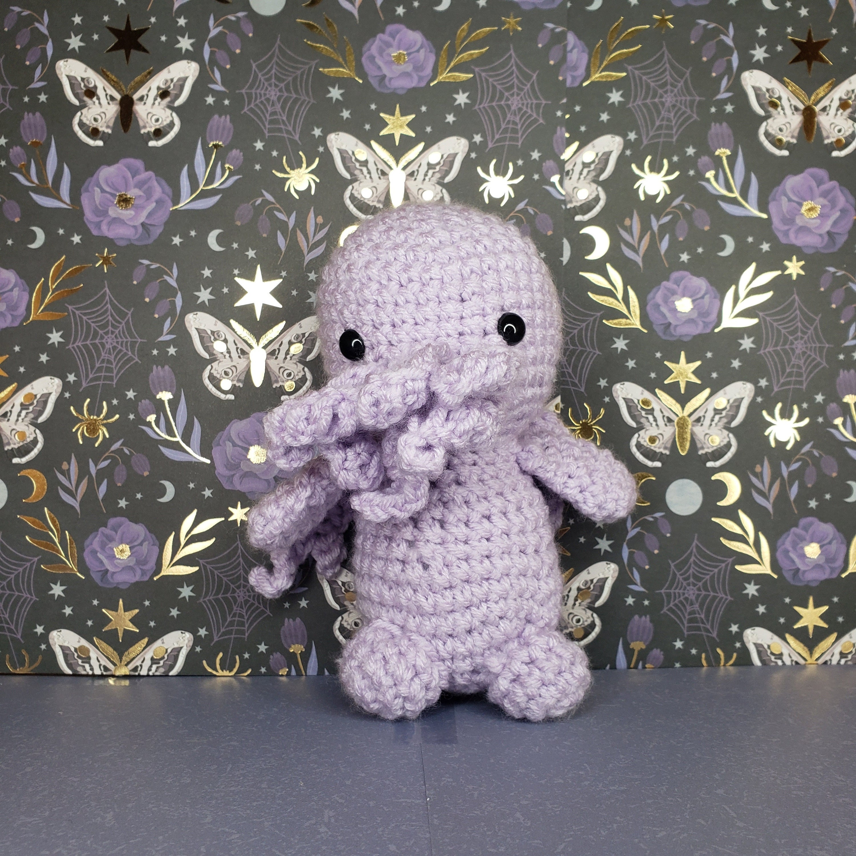 Cthulhu Crochet Toy - Hand Made Cryptid Doll - Gift for Goths - Ombre ...