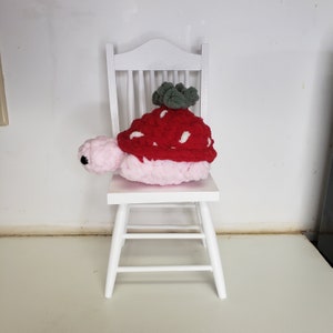 Strawberry Baby Turtle Crochet Plushy Amigurumi Strawberry Turtle ...