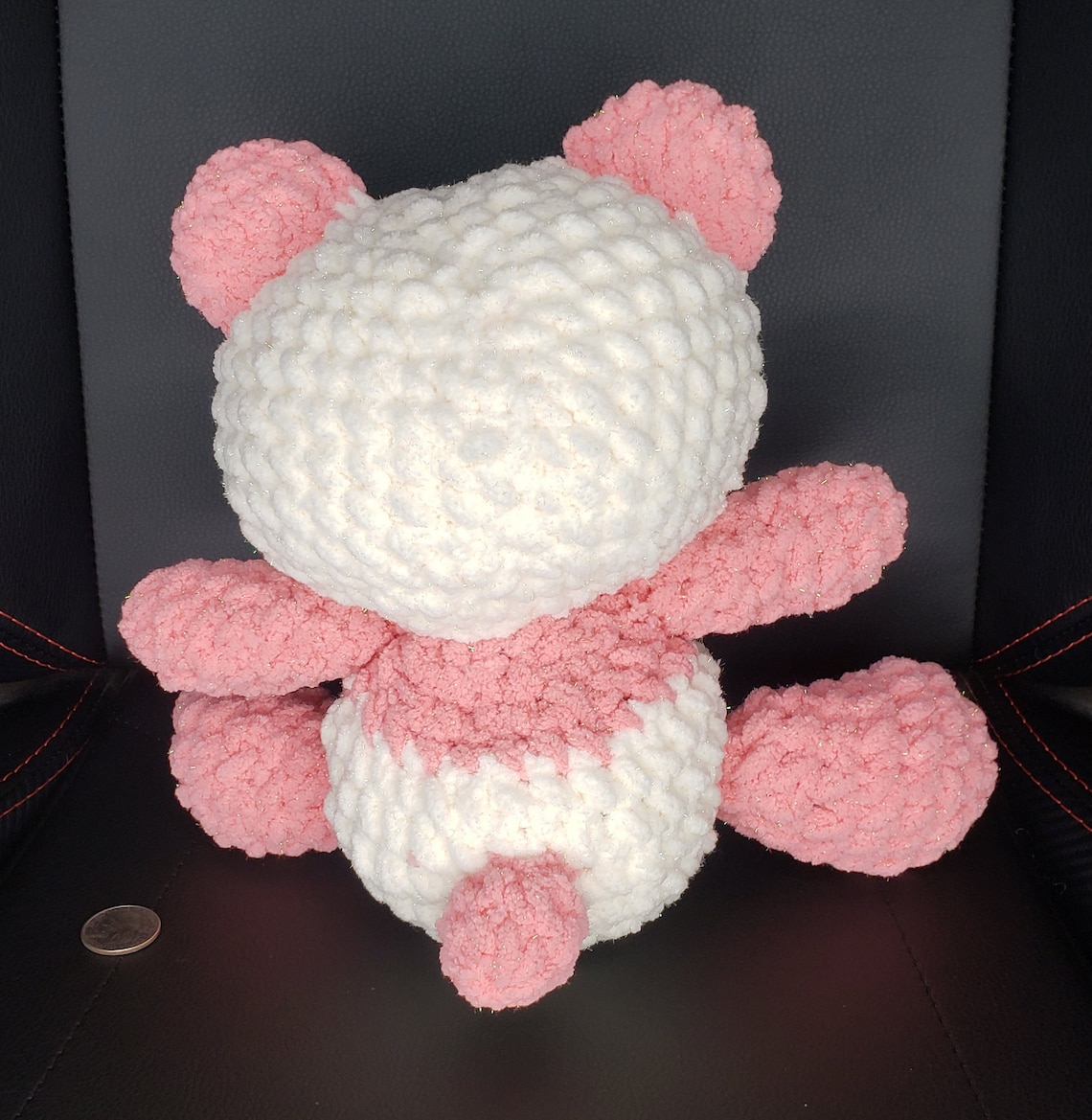 Pink Panda Bear Plushie Handmade Panda Stuffed Animal Gift for ...