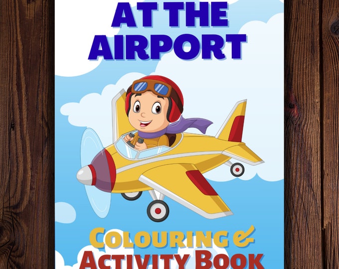Airport Social Story, Airplane Coloring, Airplane Activity Book, Travel ...