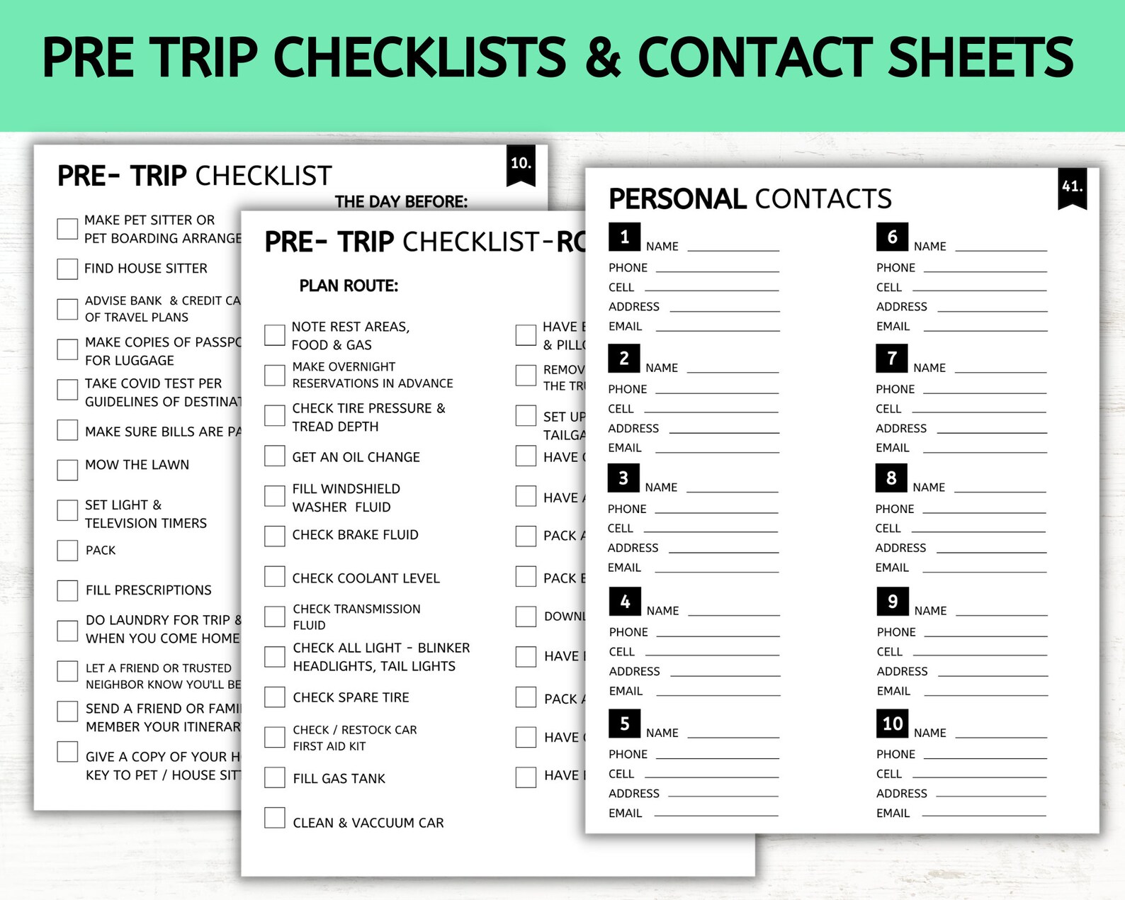 Ultimate Editable Travel Planner | Adults Kids | Daily Itinerary ...
