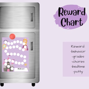 Printable Princess Reward Chart | Princess Behavior Chart | Routine ...