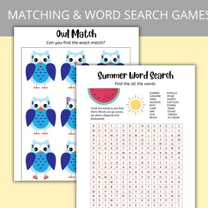 Road Trip Activity Printable | Travel Kid Games Bundle | Summer ...