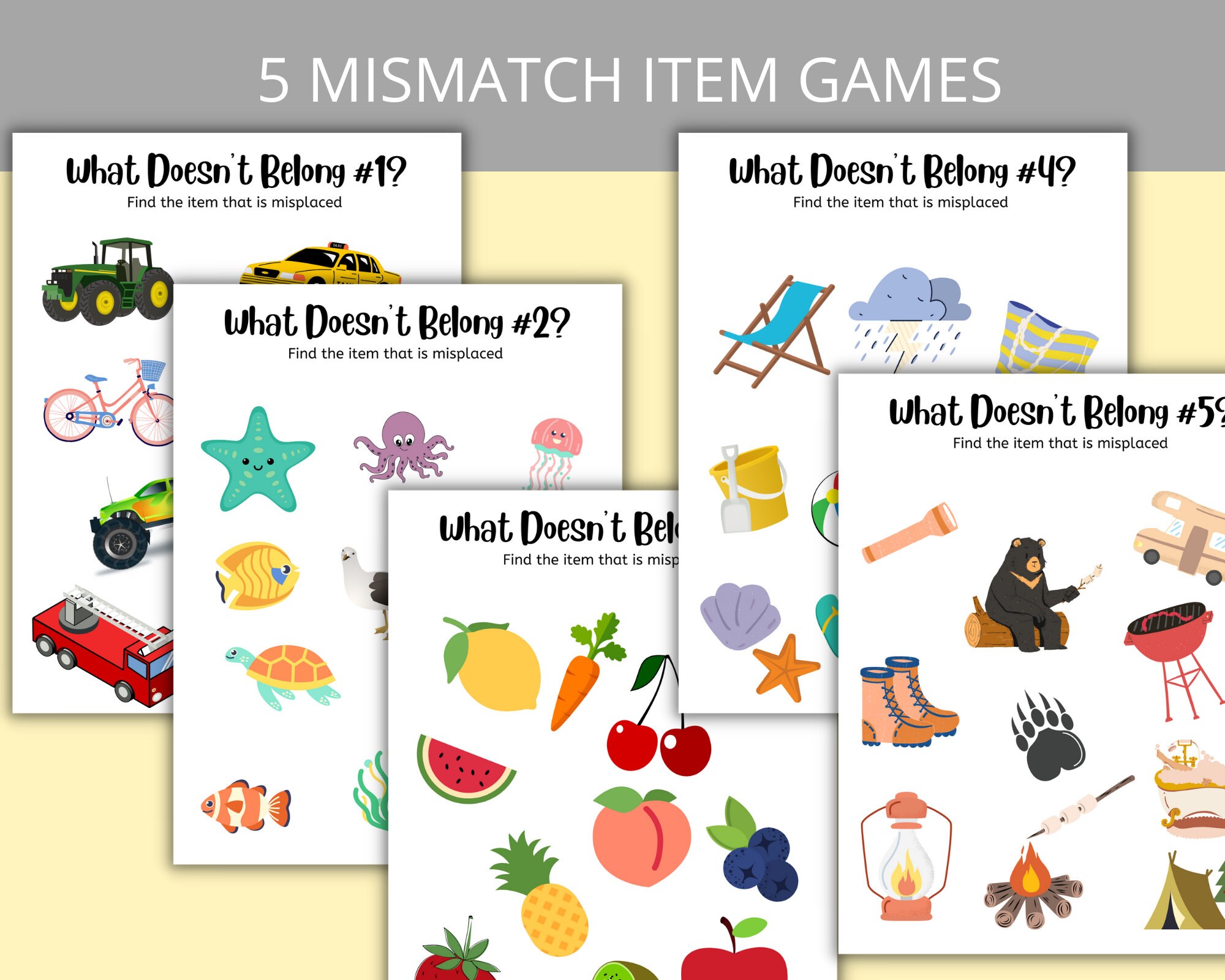 Road Trip Activity Printable | Travel Kid Games Bundle | Summer ...