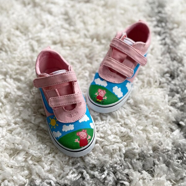Peppa Pig Sneakers - Etsy