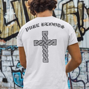 Pure Bloods T-shirt Christian Cross T-shirt Design, Jesus Cross T-shirt ...