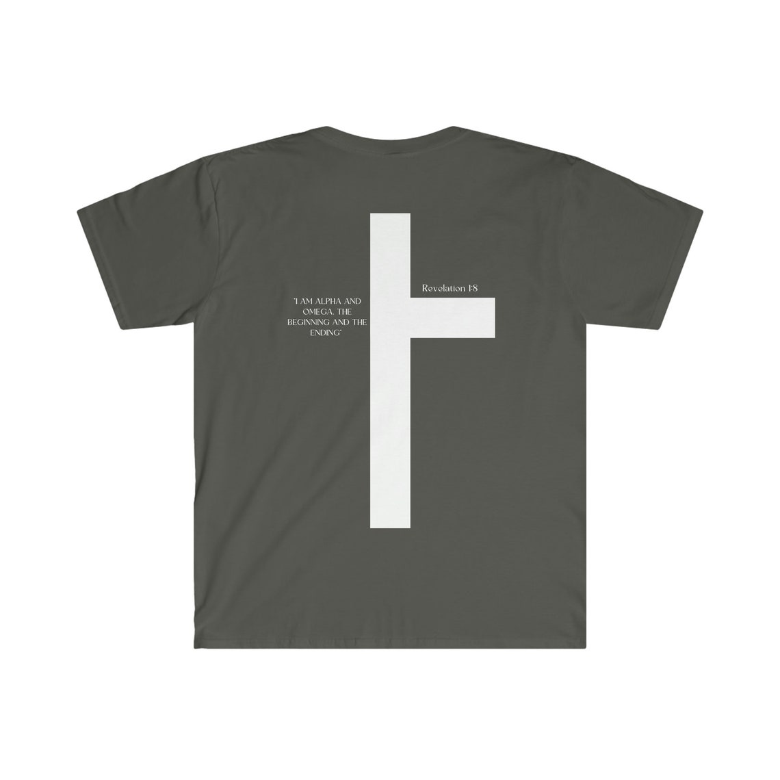 Bible Verse T-shirt Revelation 1:8 Cross T-shirt Bible Verse - Etsy