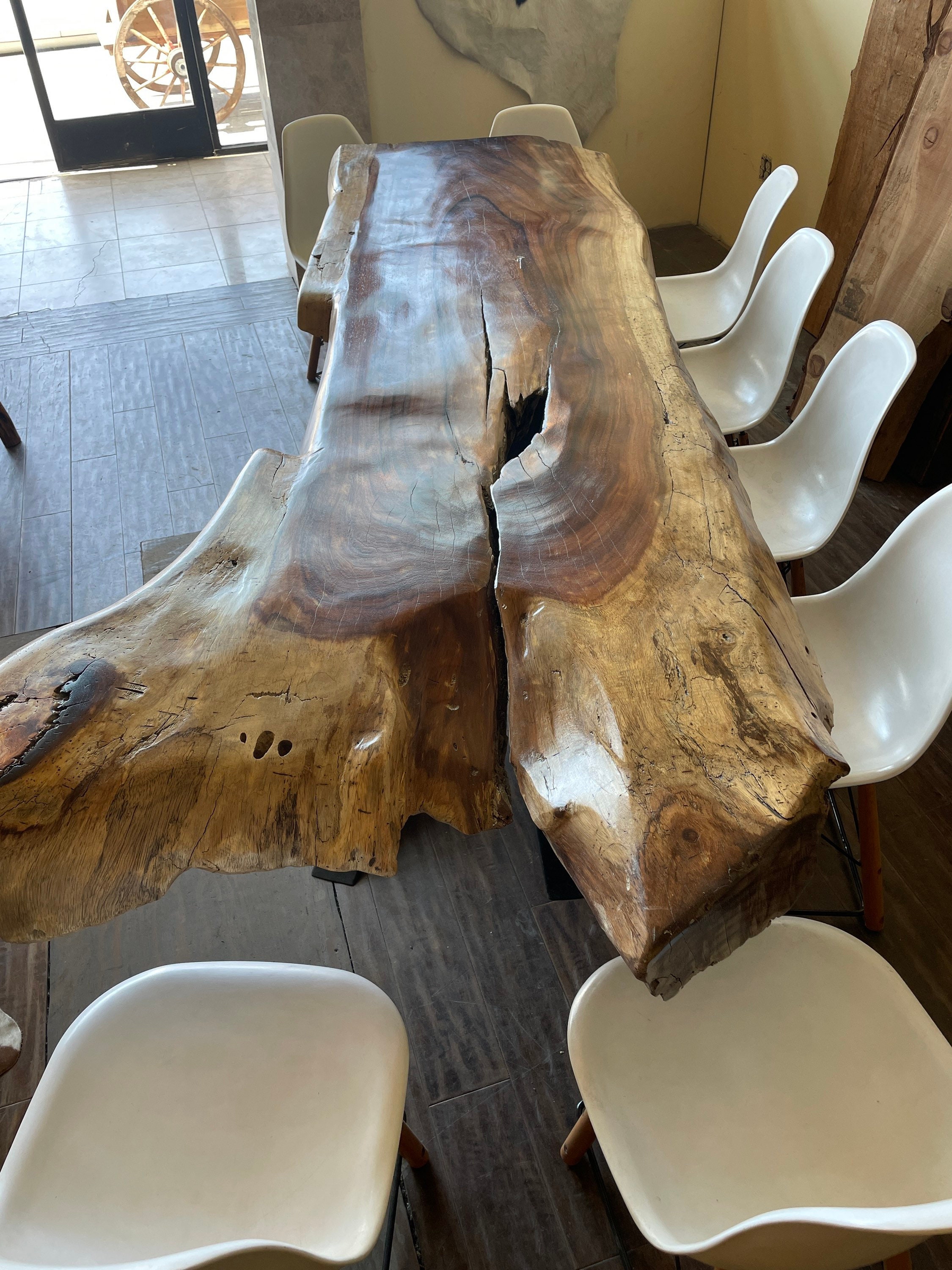 Live Edge Parota Dining Table - Etsy