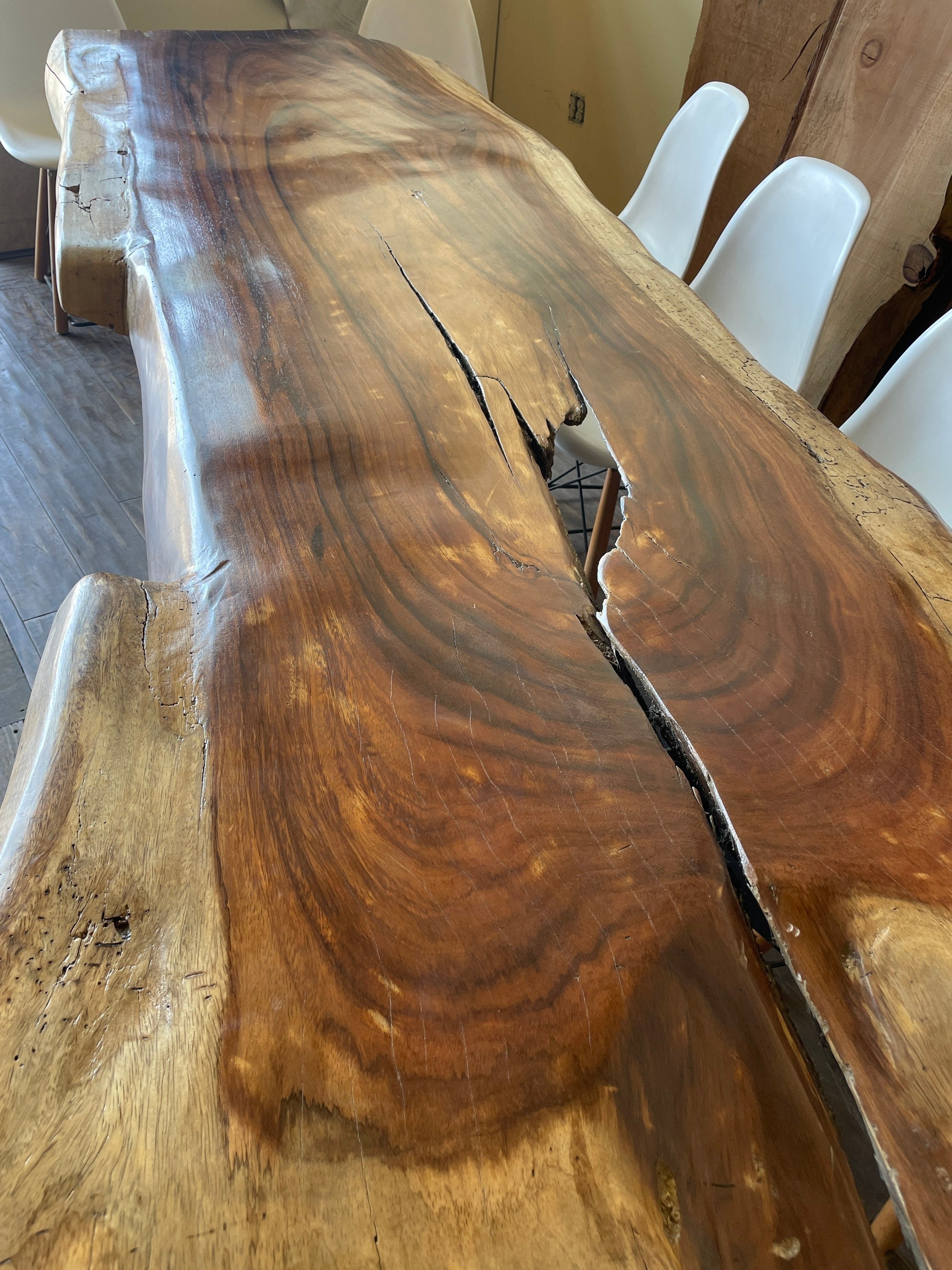 Live Edge Parota Dining Table - Etsy