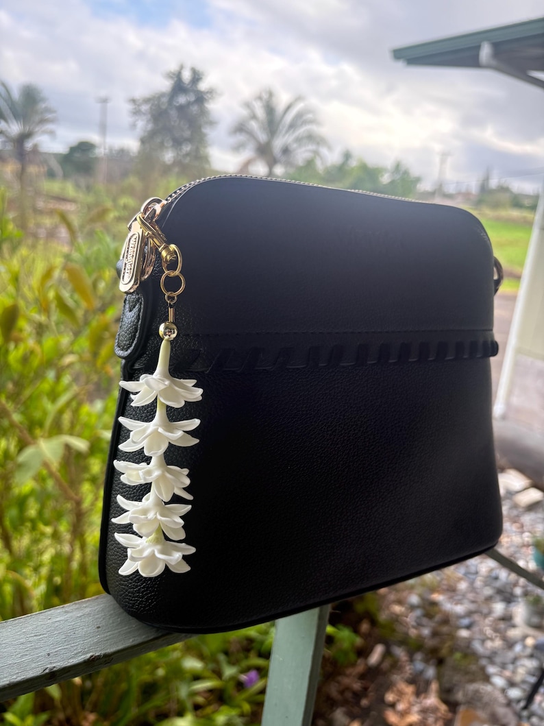 Blooming Pikake Bag Charm - Etsy