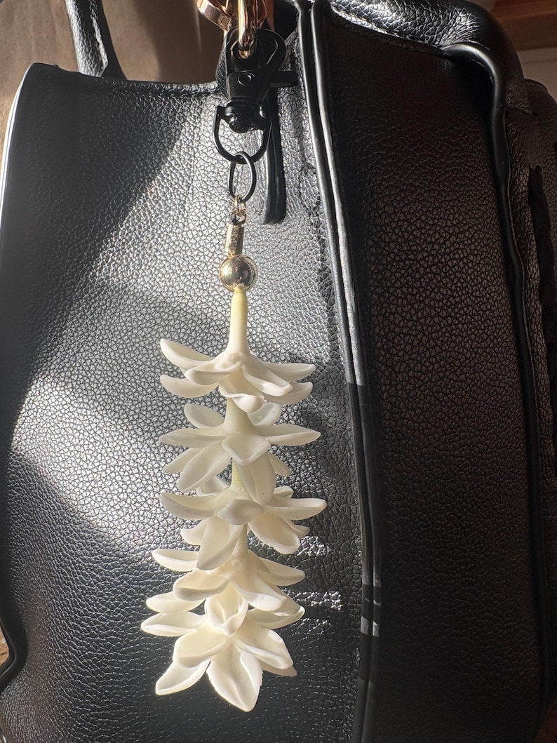 Blooming Pikake Bag Charm - Etsy