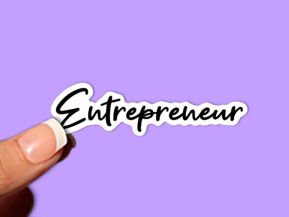 Entrepreneur Vinyl Sticker WFH Gift Laptop Sticker Water - Etsy