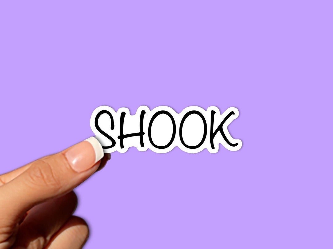 Shook Sticker, Vinyl Sticker, WFH Gift, Laptop Sticker, Water Bottle ...