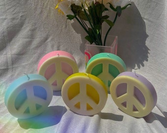 Peace Sign Candle - Etsy