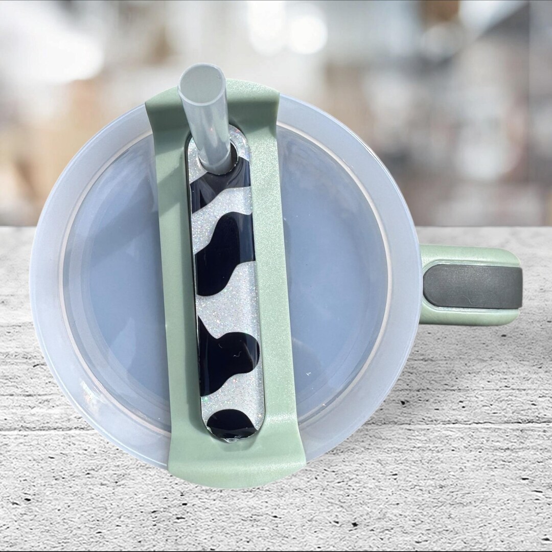 Stanley Cup Topper, Cow Print, Black and White, Stanley Accessories ...