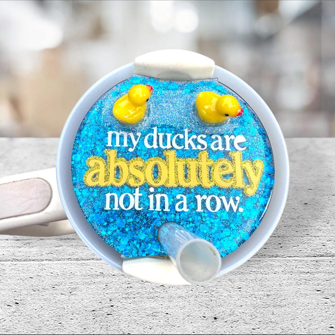 Stanley Tumbler Topper: Rubber Duck Ducks-in-a-row Accessory - Etsy