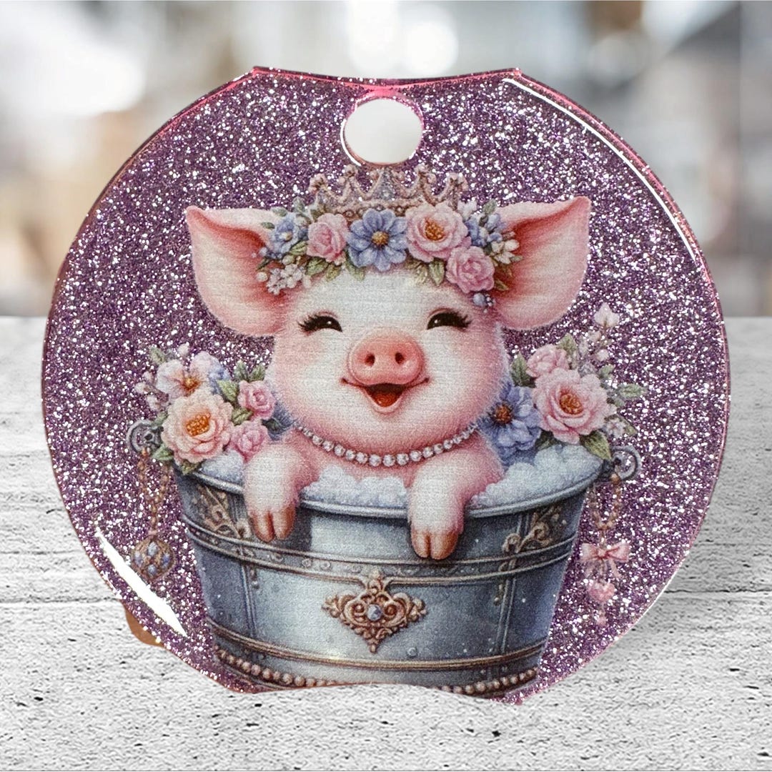 Stanley Topper, Fancy Pig, Cute Pig, Pig in Bucket, Stanley Cup, Tumbler Topper, Gift - Etsy