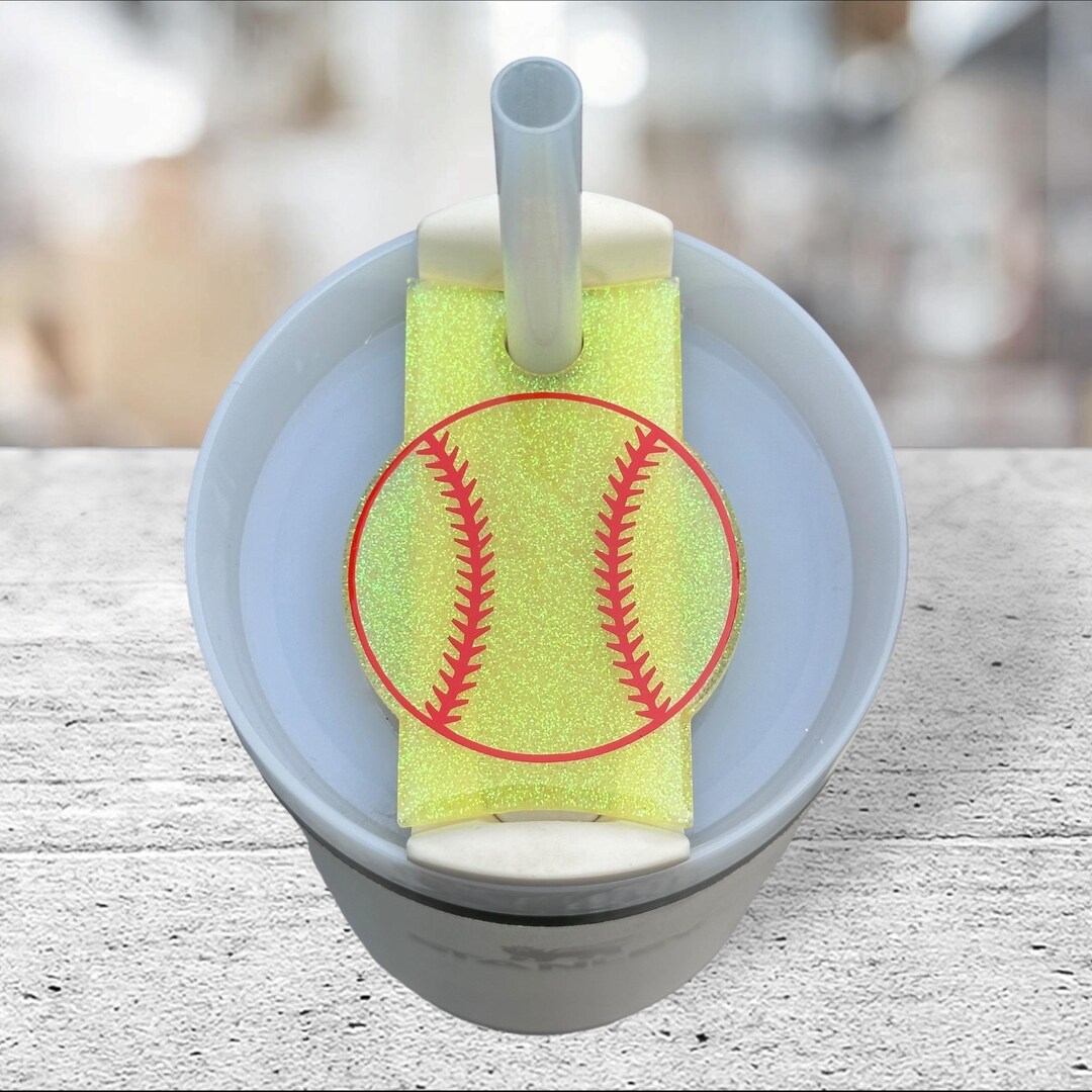 Softball Stanley Tumbler Topper: Personalized Cup Accessory - Etsy