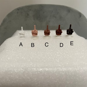 Middle Finger Jibbitz Croc Charm Hand Painted Shoe Charm Funny Funny ...