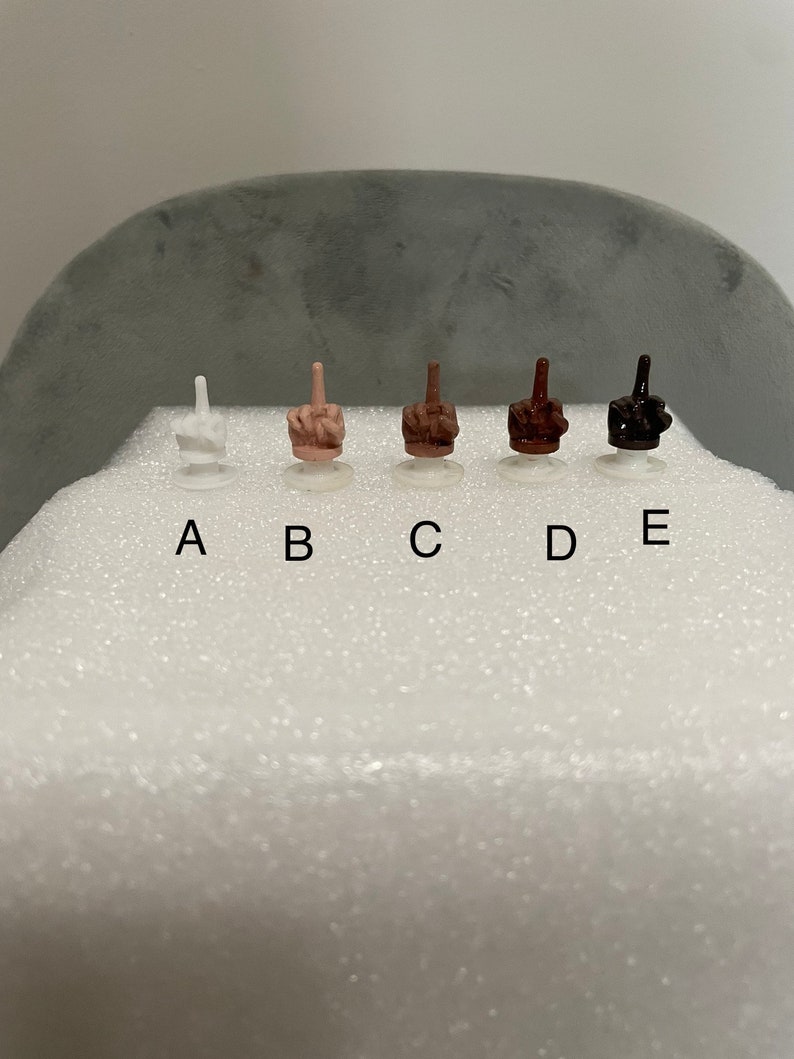 Middle Finger Jibbitz Croc Charm Hand Painted Shoe Charm - Etsy