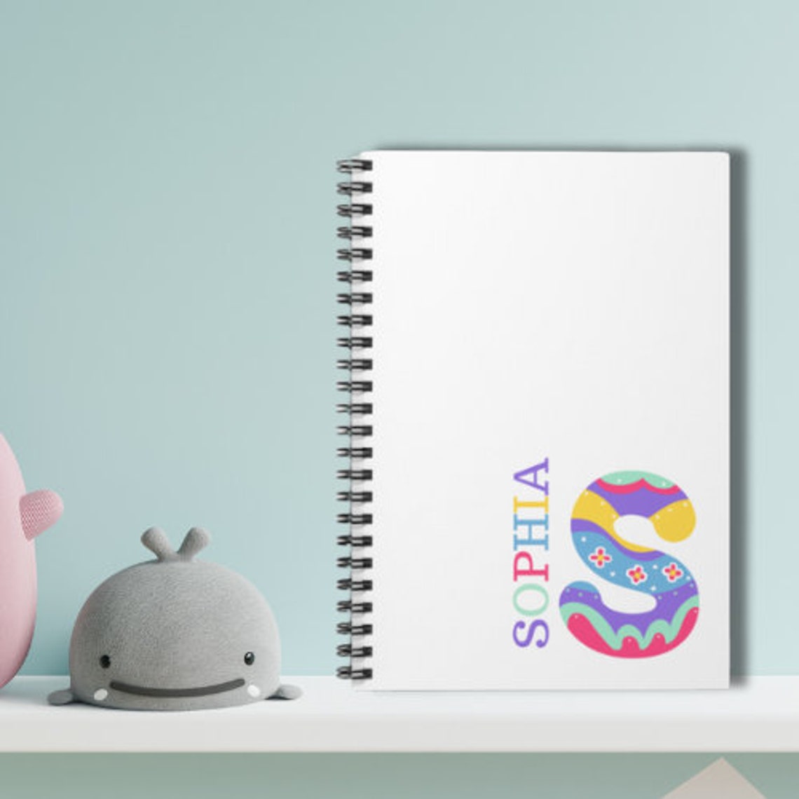 Monogrammed Easter Notebook, Custom Journal, Easter Notebook ...