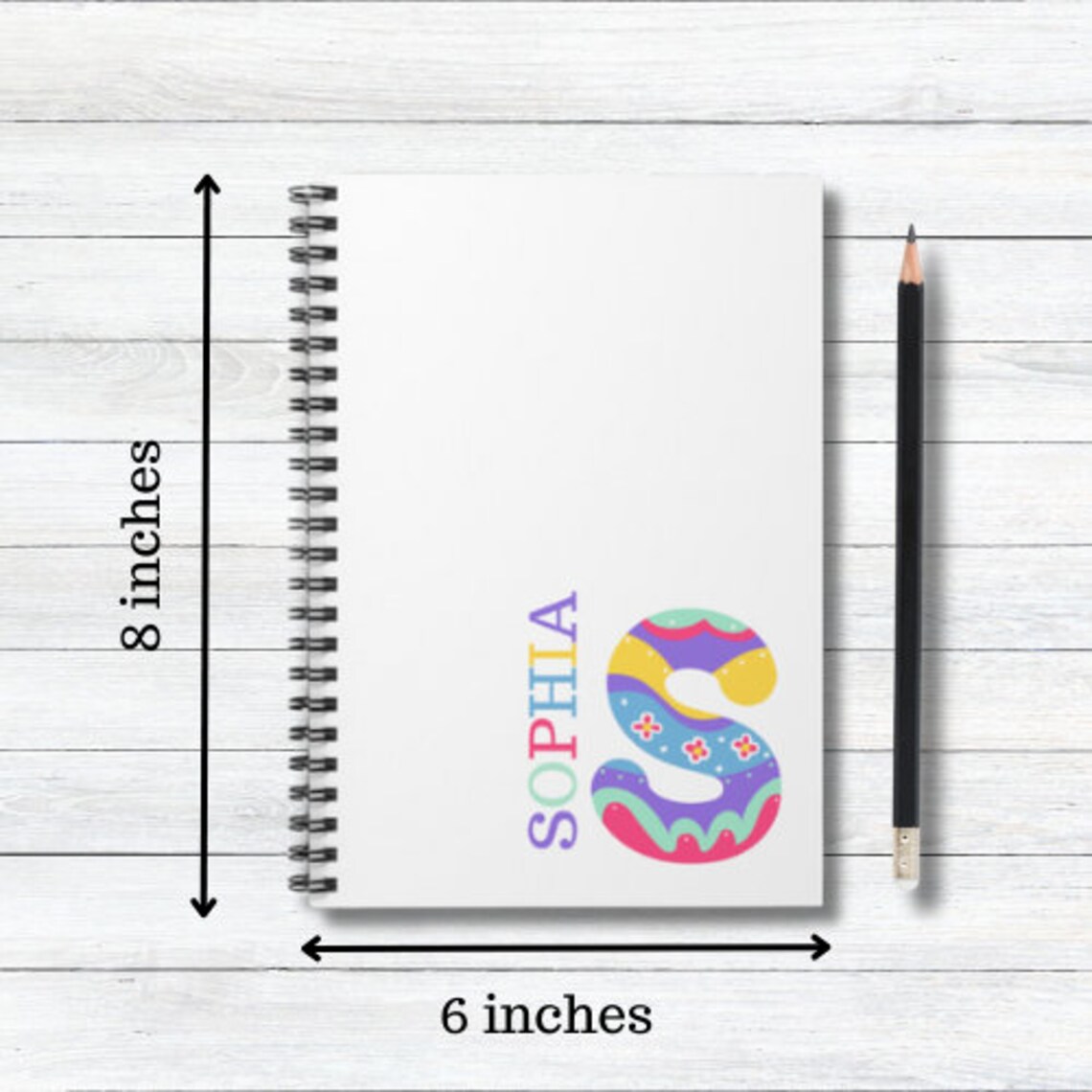 Monogrammed Easter Notebook, Custom Journal, Easter Notebook ...