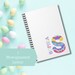Monogrammed Easter Notebook, Custom Journal, Easter Notebook ...