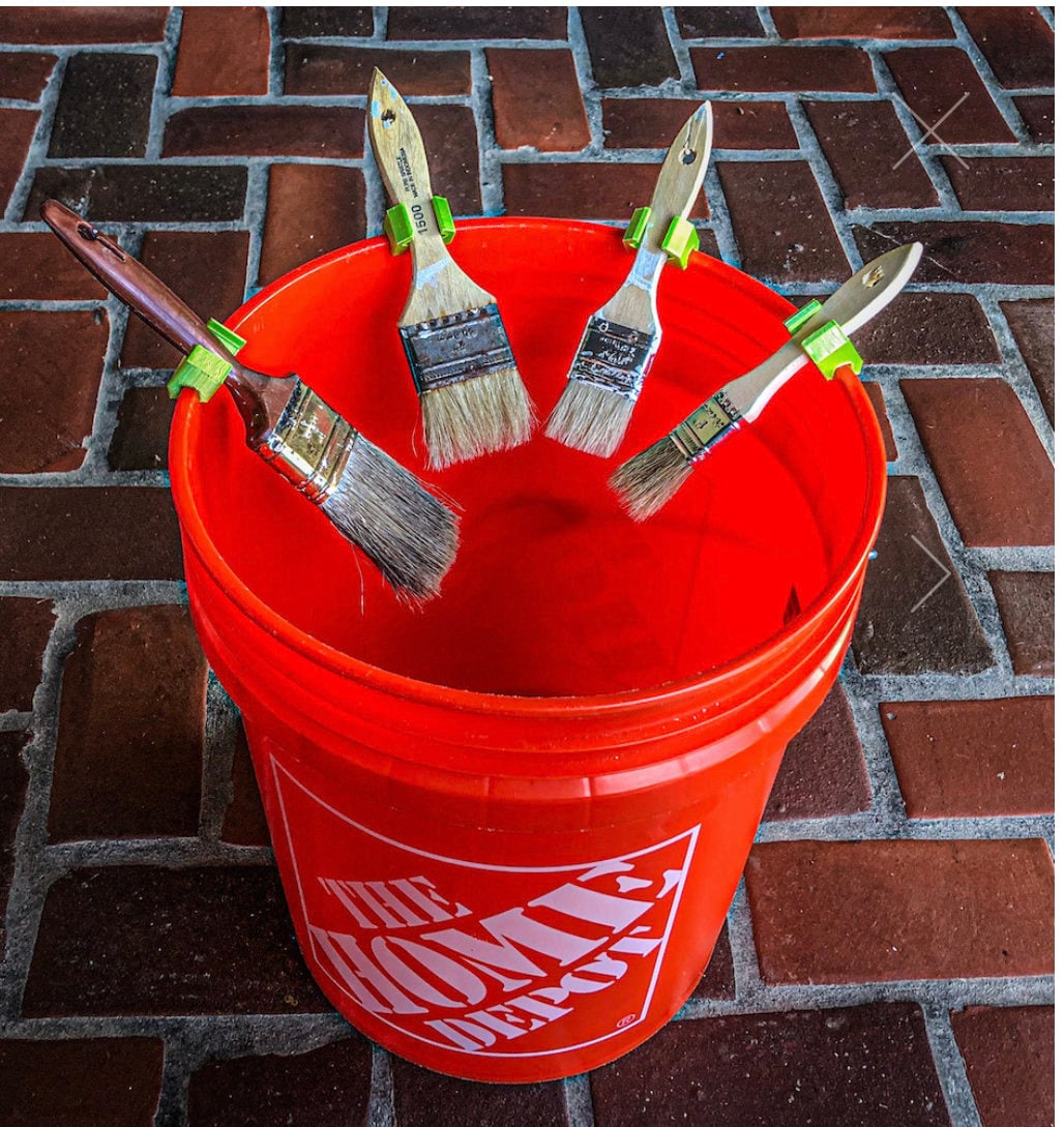 Paint Bucket And Brush