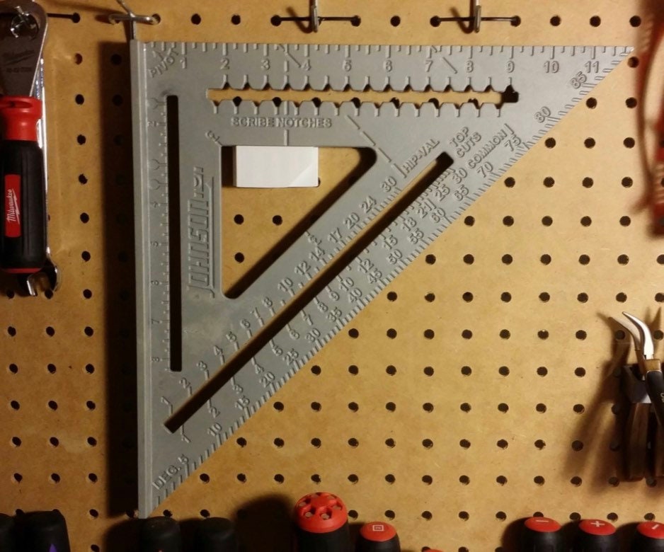 Speed Square Tool Holder Speed Square Pegboard Mount Tool - Etsy
