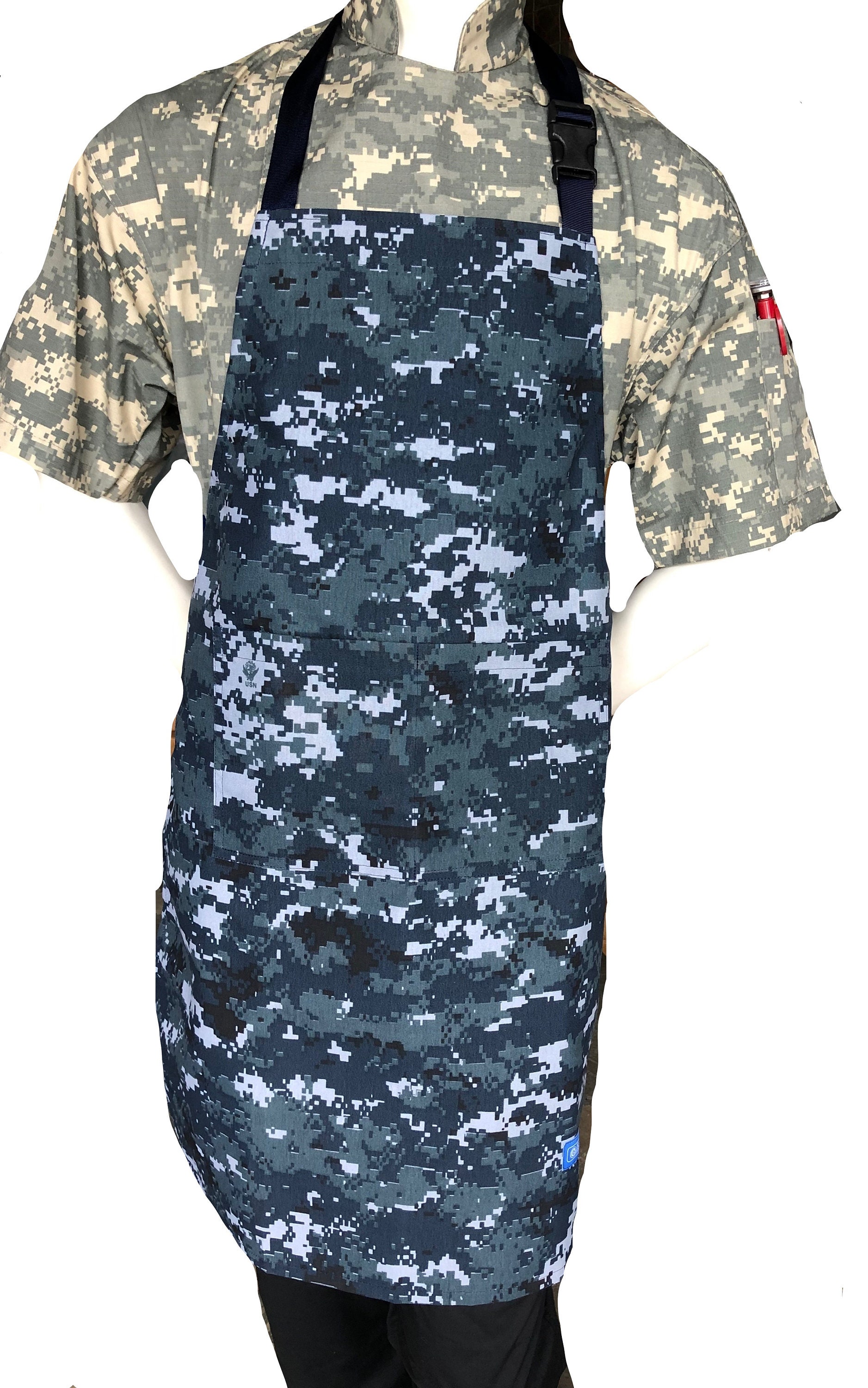 NWU NAVY Digital Blue Camo OEM Camouflage Fabric Ny/co Nylon Cotton ...