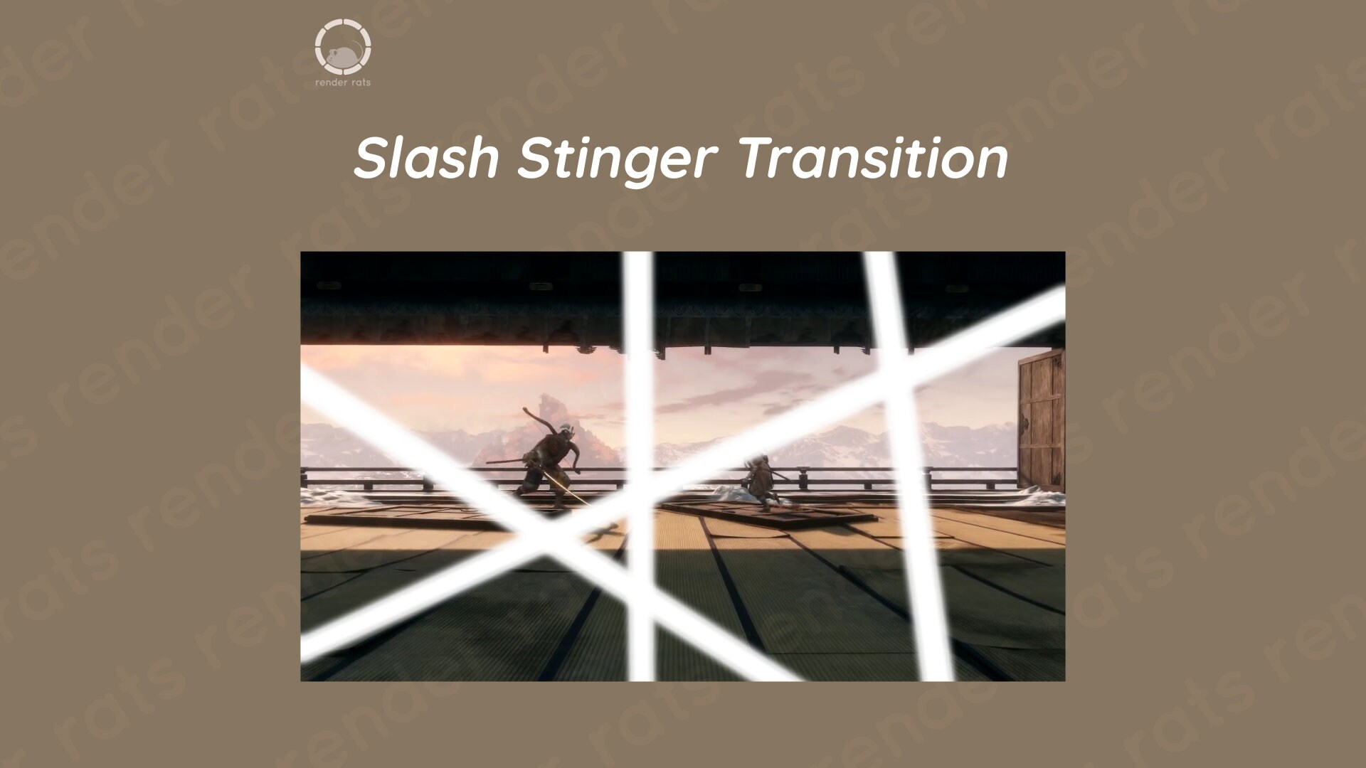 Animated Slash Stinger Transition Scene for Twitch Streams | Etsy