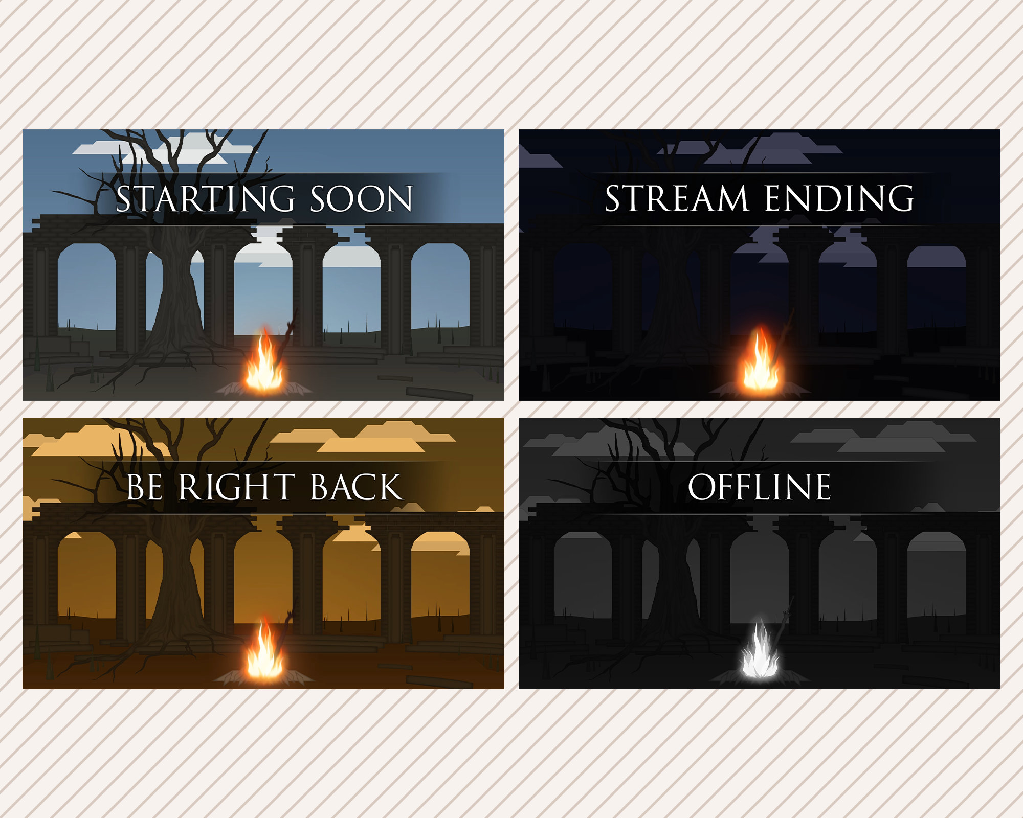 Animated Dark Souls 1 Intermission Overlay Screens for Twitch, Youtube ...