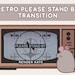 Animated Retro "please Stand By" TV Test Screen Stinger Transition ...