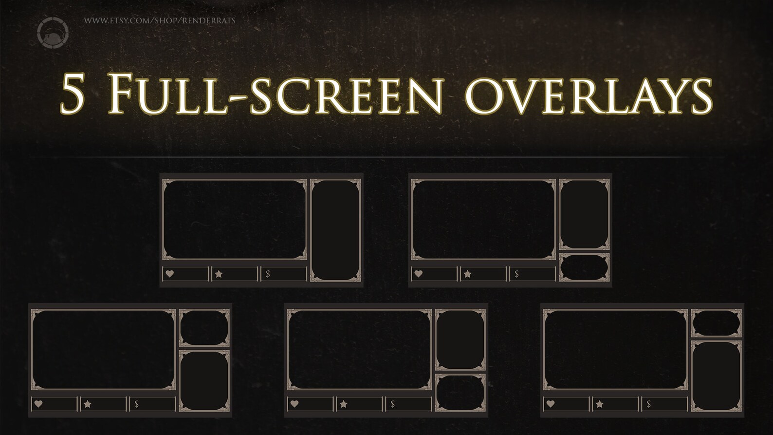 Customizable Animated Elden Ring Stream Overlay OBS, SLOBS, Twitch ...