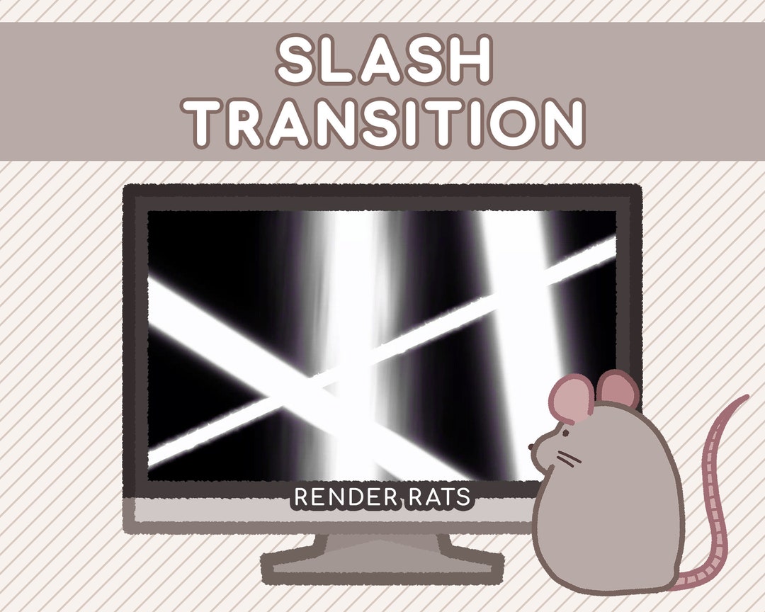 Animated Slash Stinger Transition Scene for Twitch Streams, SLOBS, OBS ...