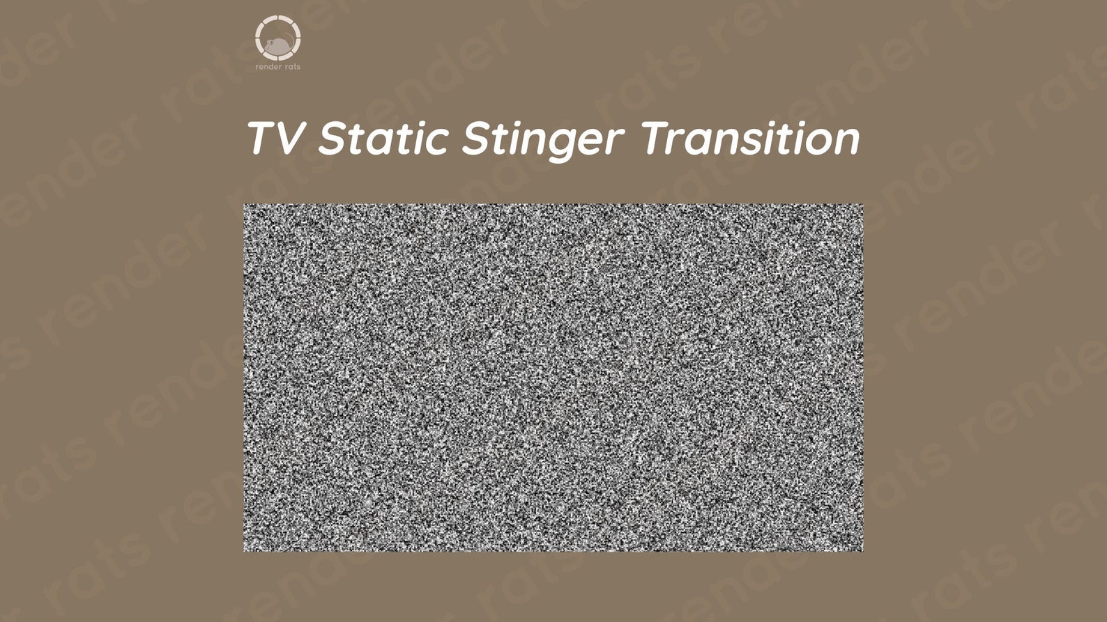 Animated TV Static Stinger Transition Scene for Twitch - Etsy