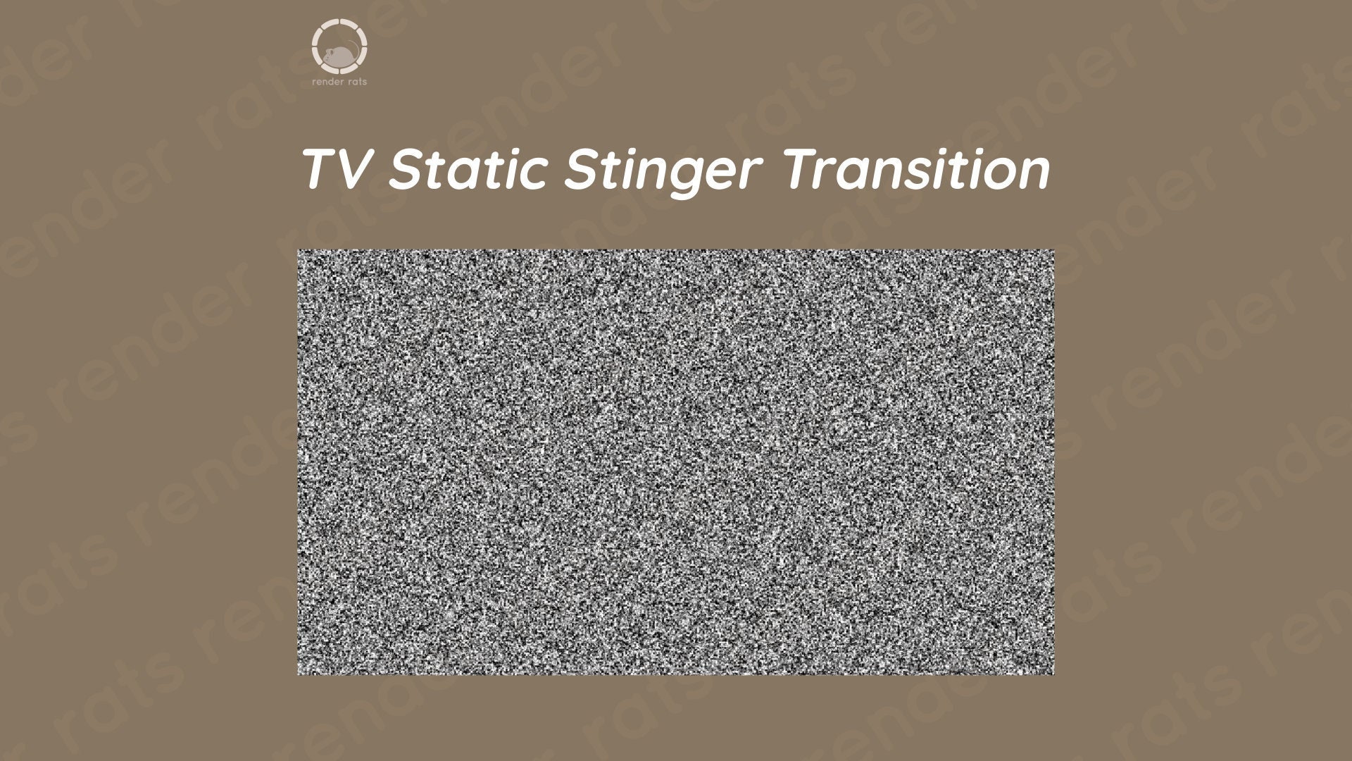 Animated TV Static Stinger Transition Scene for Twitch - Etsy