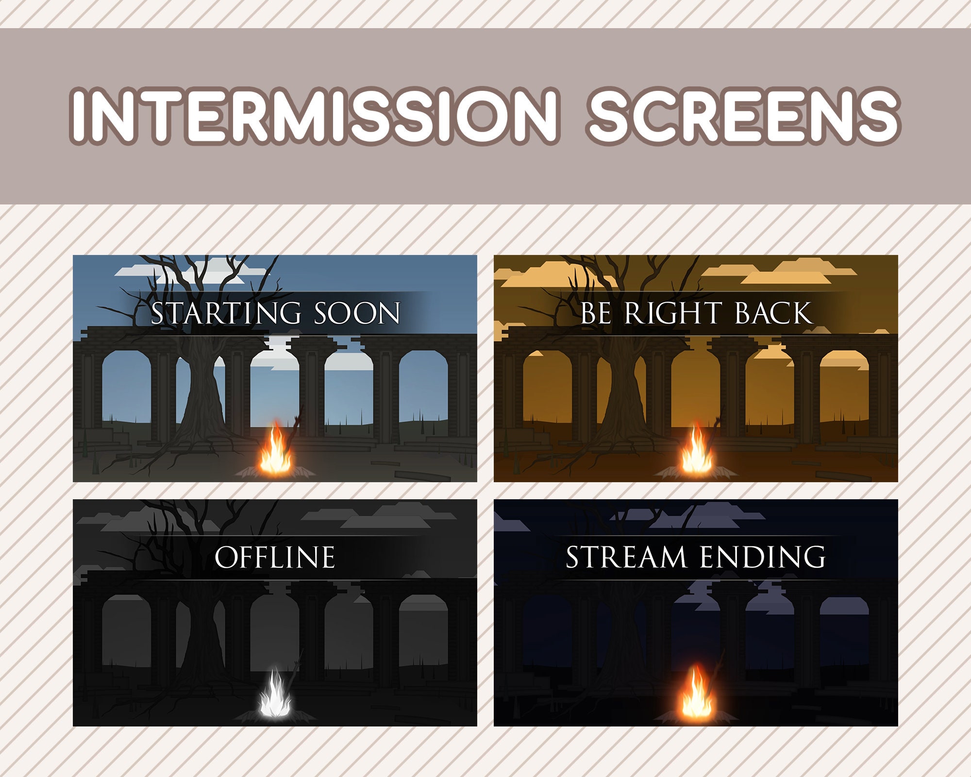 Customizable Animated Dark Souls 1 Stream Overlay | OBS, SLOBS, Twitch ...