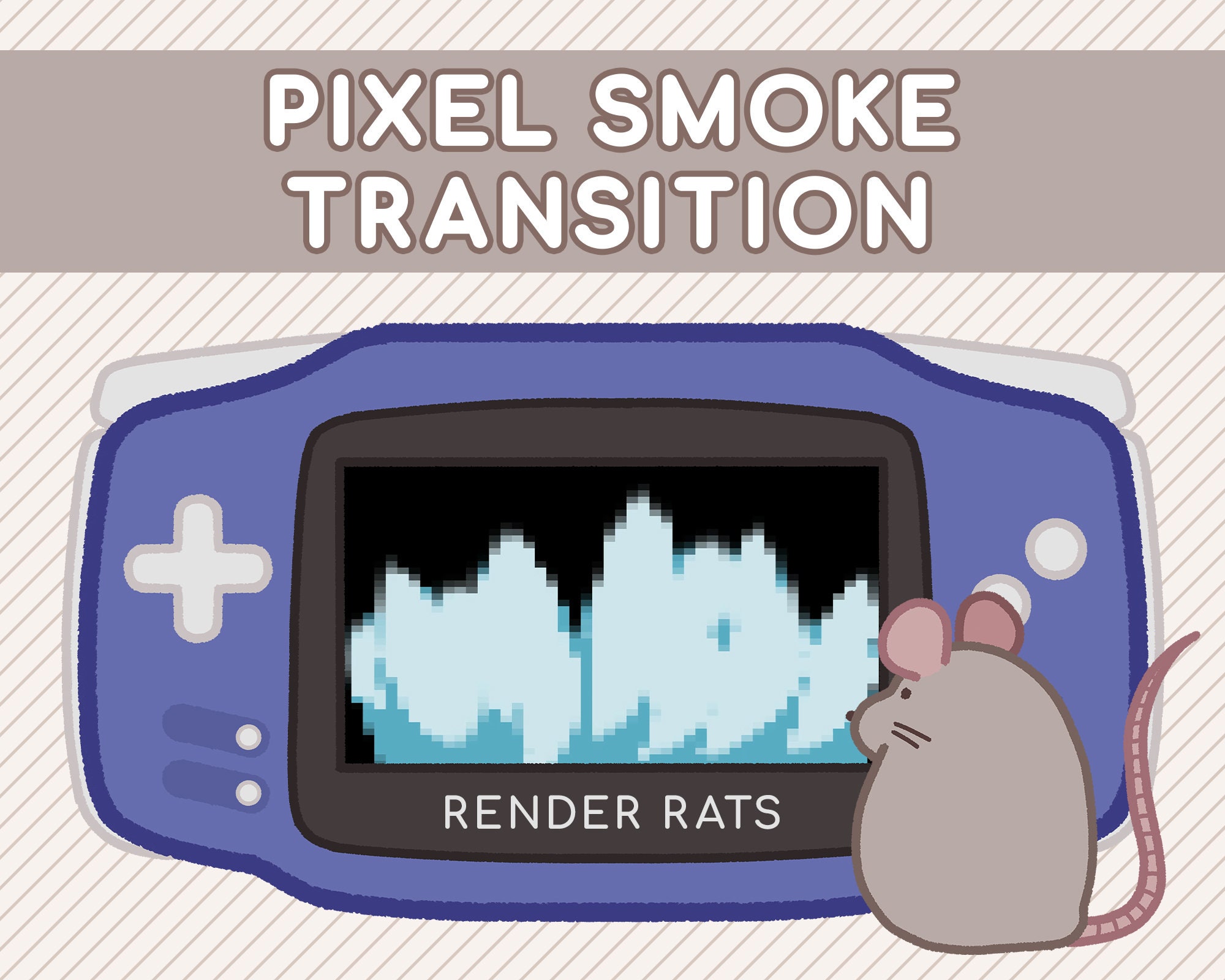 Animated Pixel Smoke Stinger Transition Scene | Twitch Transition ...