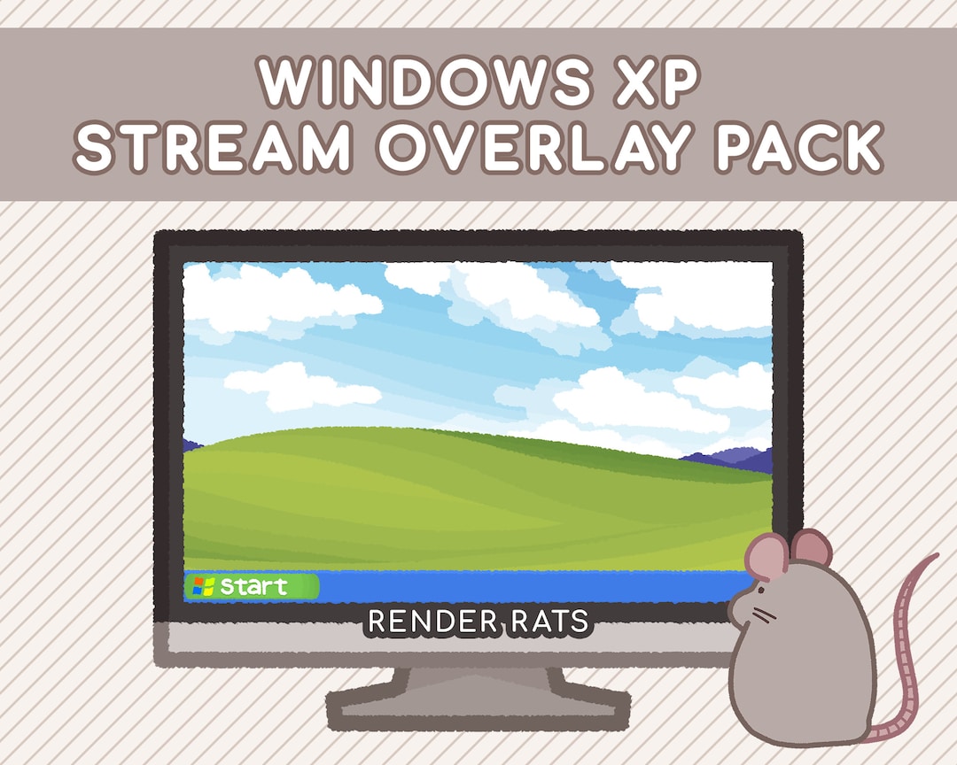 Customizable Animated Windows XP Aesthetic Stream Overlay | OBS, SLOBS ...