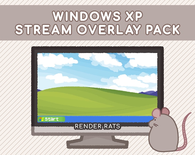 Customizable Animated Windows XP Aesthetic Stream Overlay | OBS, SLOBS ...