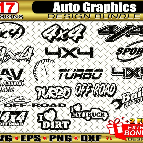 CAR DECAL SVG Bundle X11 Svg Bundle Car Decals Svg Files Svg Car Svg ...