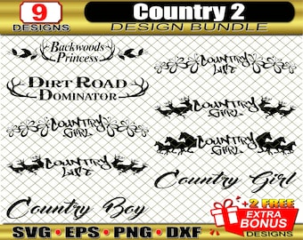 Country 1 Design Bundle, SVG Bundle, Car Decals, Car Stickers, SVG ...