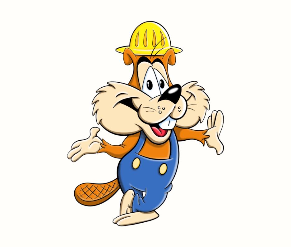 Hand-drawn Worker Beaver - High-resolution PNG, 300 DPI, Transparent ...