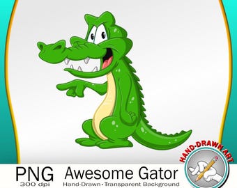 Hand-drawn Cute Cartoon Pelican - High-resolution PNG, 300 DPI ...