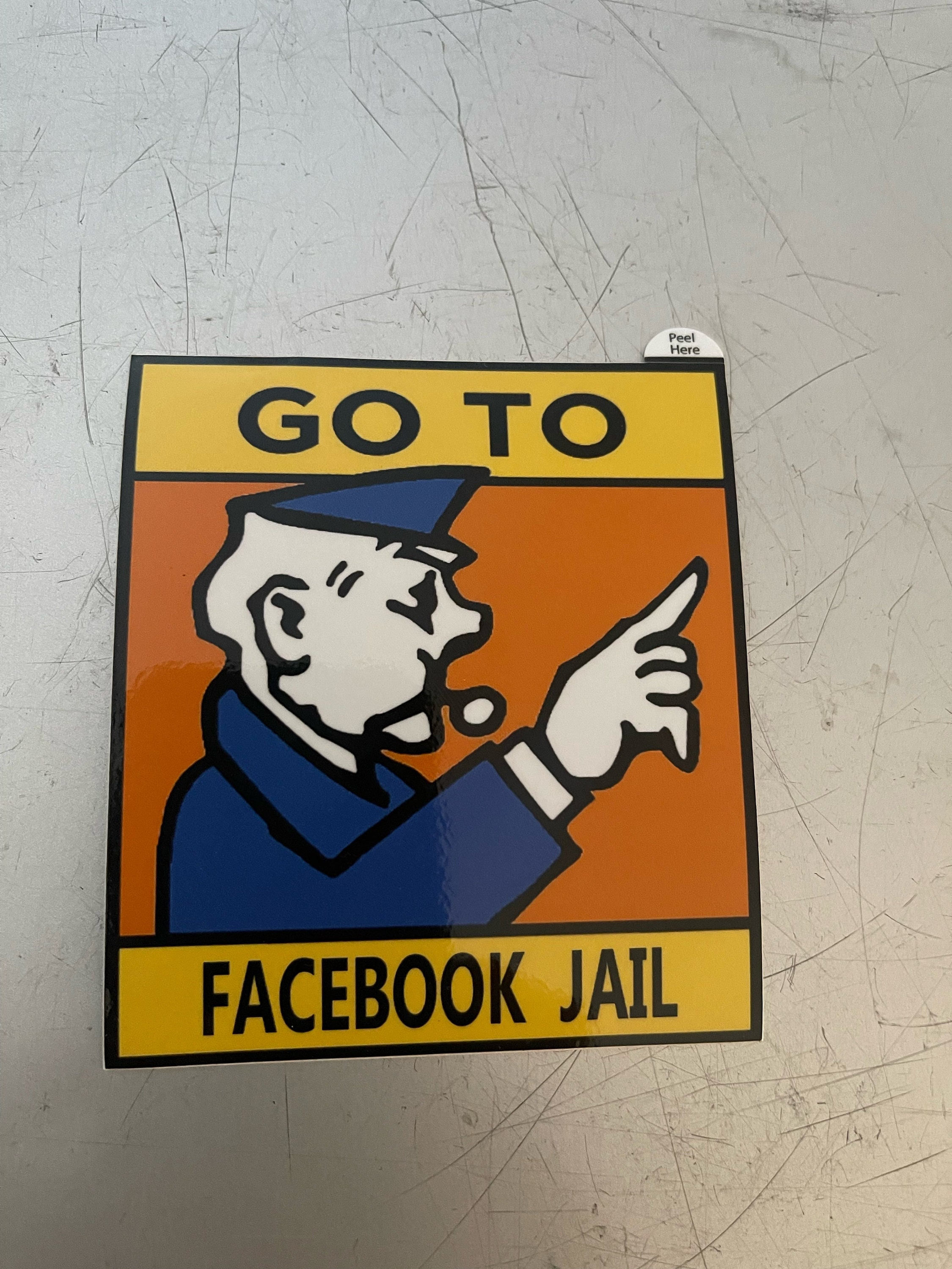 Facebook Jail Meme Sticker - Etsy