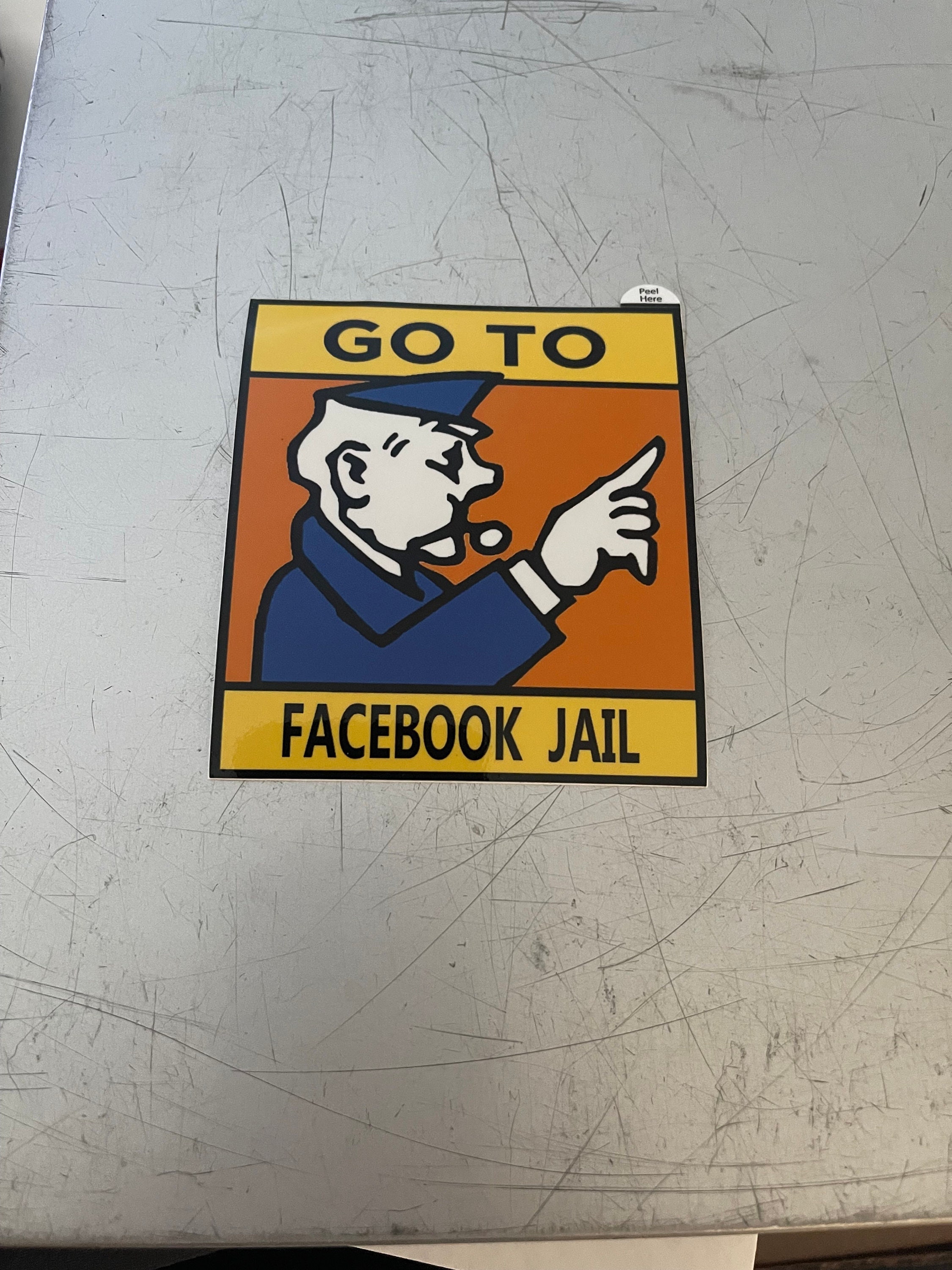 Facebook Jail Meme Sticker - Etsy