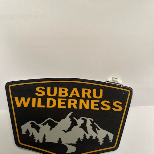Subaru Wilderness Sticker 4x 3 Inches - Etsy