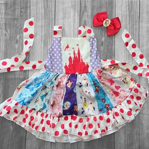 Princess Twirl Dress and Bow - Etsy