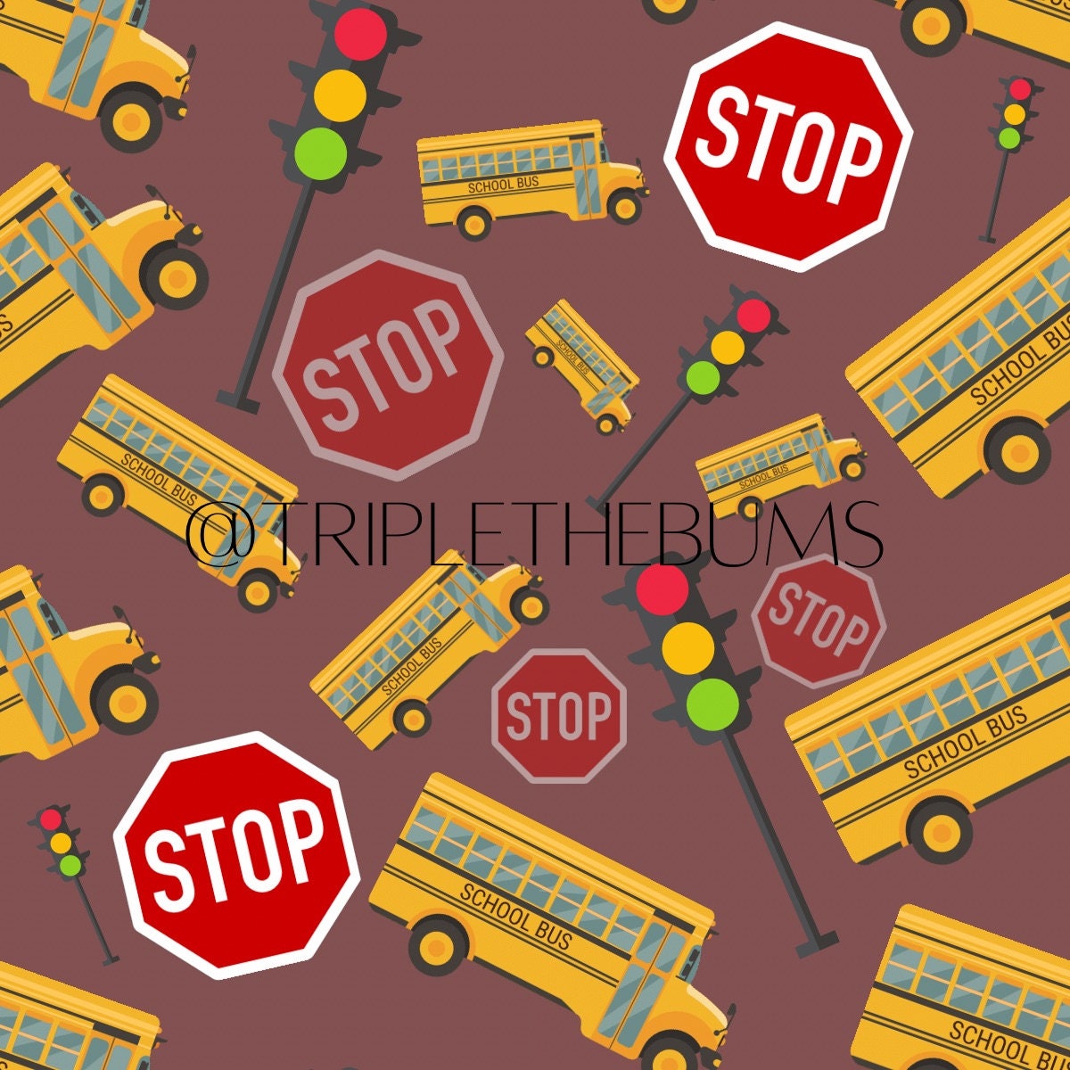 School Bus Seamless File - Etsy
